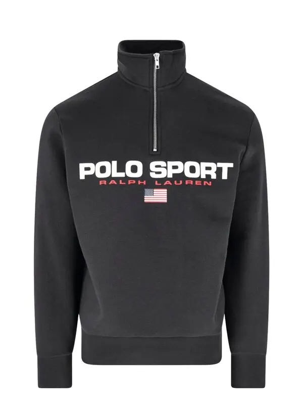 Polo Ralph Lauren Half-zip Pullover Sweatshirt - Black