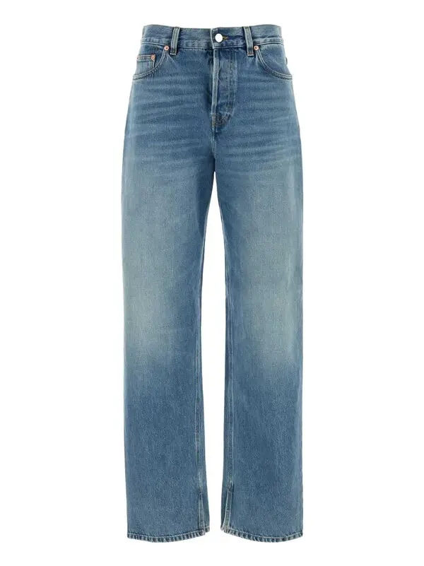 Gucci High-rise Wide-leg Jeans - Blue