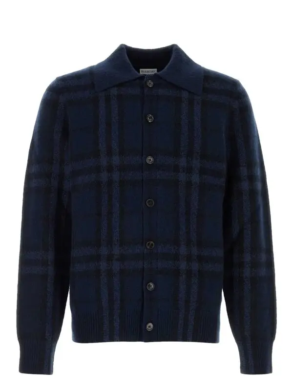 Burberry Embroidered Cashmere Cardigan For - Checked