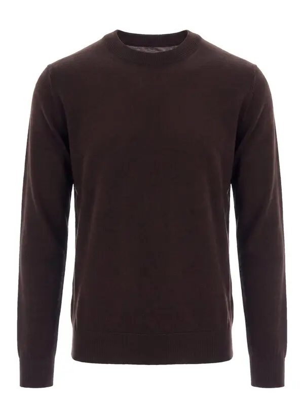 PAOLO PECORA Crewneck Sweater - Marrone