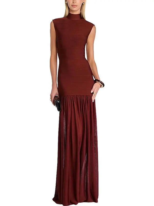 Retrofete Zosima Bandage Maxi Dress - Cigar