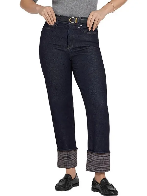 NYDJ Kasey Cotton Blend Ankle Stovepipe Jeans - Rinse