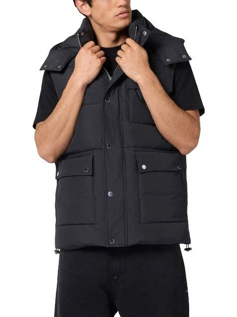 Philipp Plein Nylon Puffer Vest Gothic Plein - Black