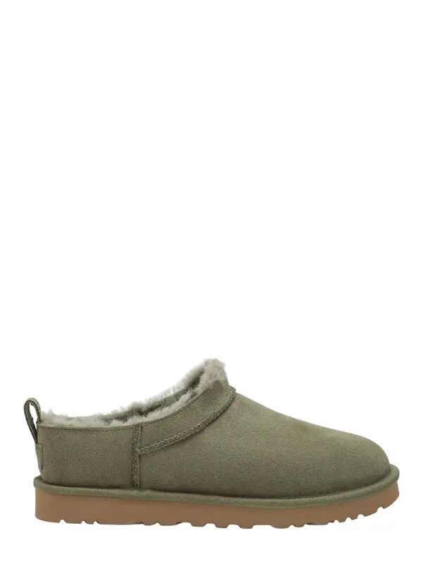 UGG Burnt Olive Classic Micro Ankle Boots - Green