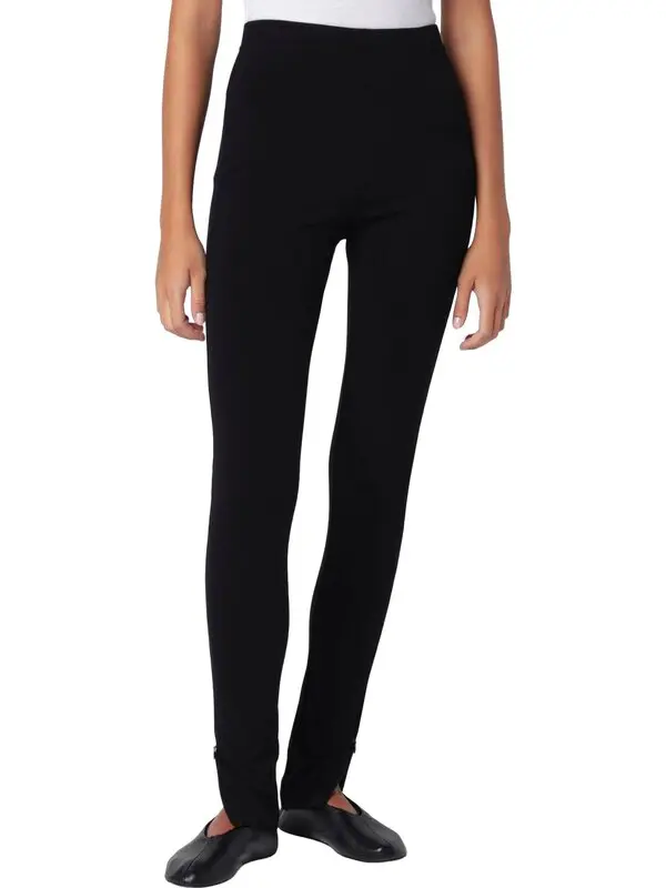 TOTEME Tight Leggings In Viscose Blend - Black