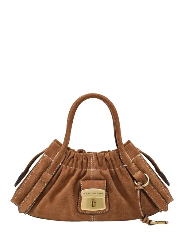 Marc Jacobs Small Copper Cristina Bag In Suede - Brown