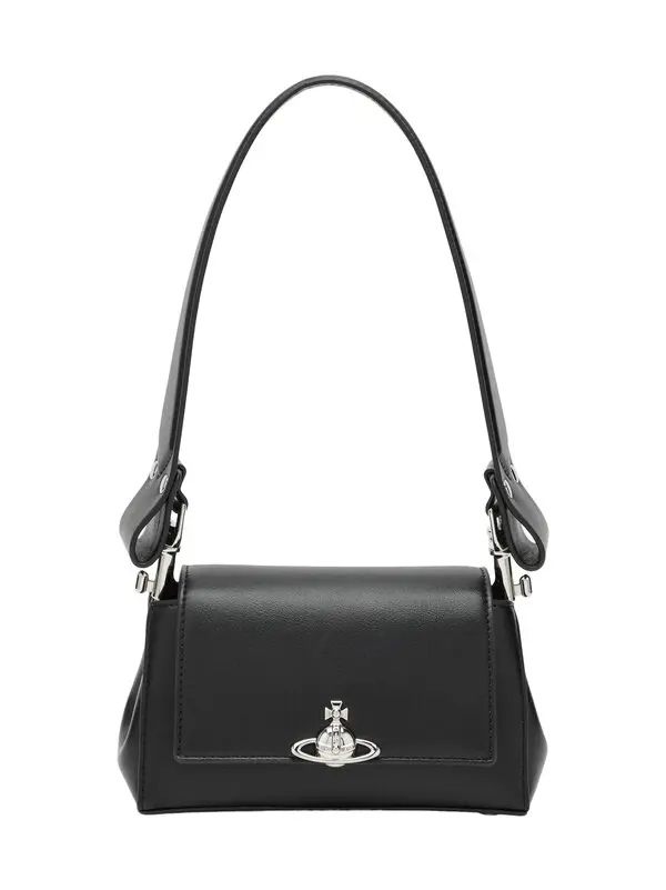 VIVIENNE WESTWOOD Hazel Small Faux Leather Shoulder Bag - Black