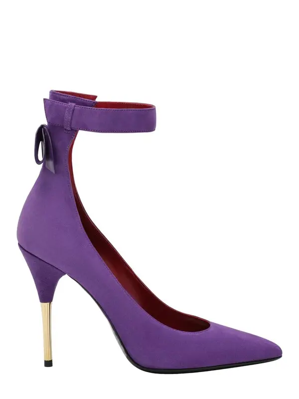 Valentino Garavani Suede Slingbacks - Purple
