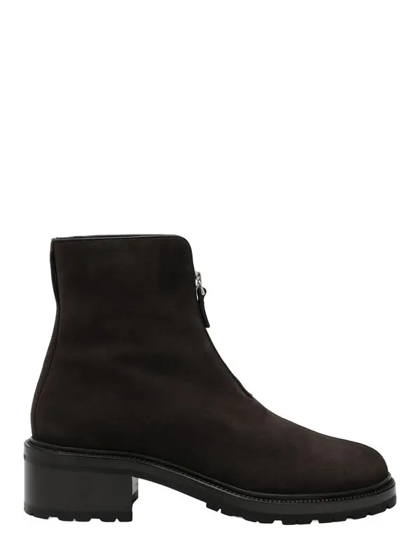 THE ROW Hike Mocha Suede Ankle Boot - Brown