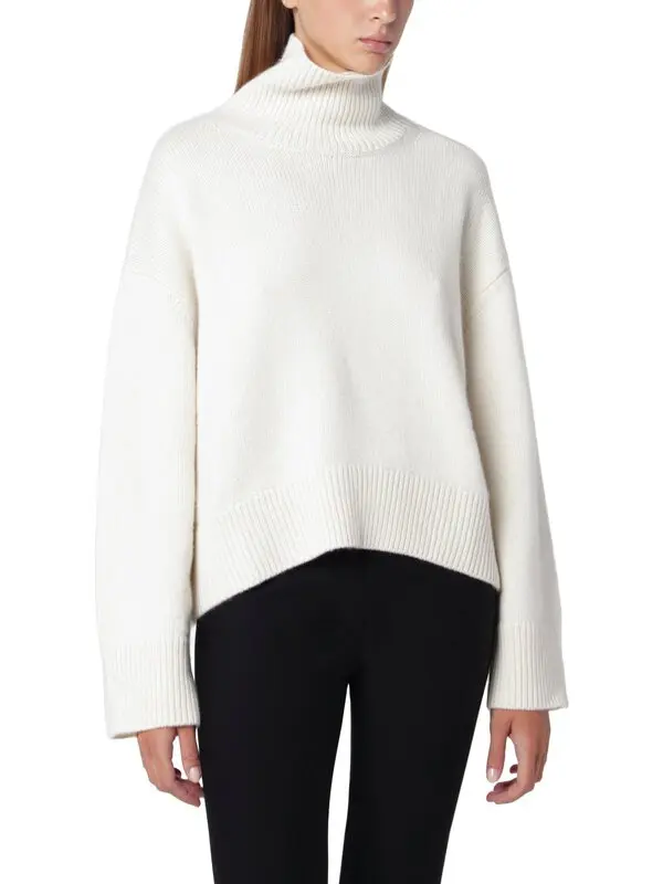 Loulou De Saison Ivory Gioah Cashmere Sweater - White
