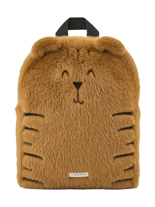 LIEWOOD Caramel Denise Tiger Plush Backpack - Brown