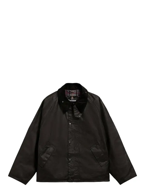 Barbour Os Transport Waxed Jacket - Black
