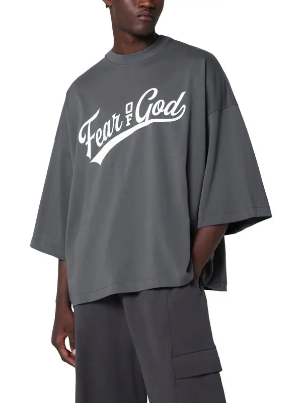 Fear Of God Iron Cotton Merch T-shirt - Grey