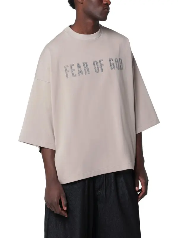 Fear Of God Greige Merch Cotton T-shirt - Grey