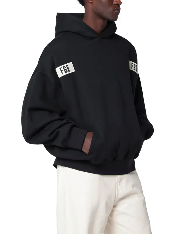 Fear Of God 90s Cotton Hoodie - Black