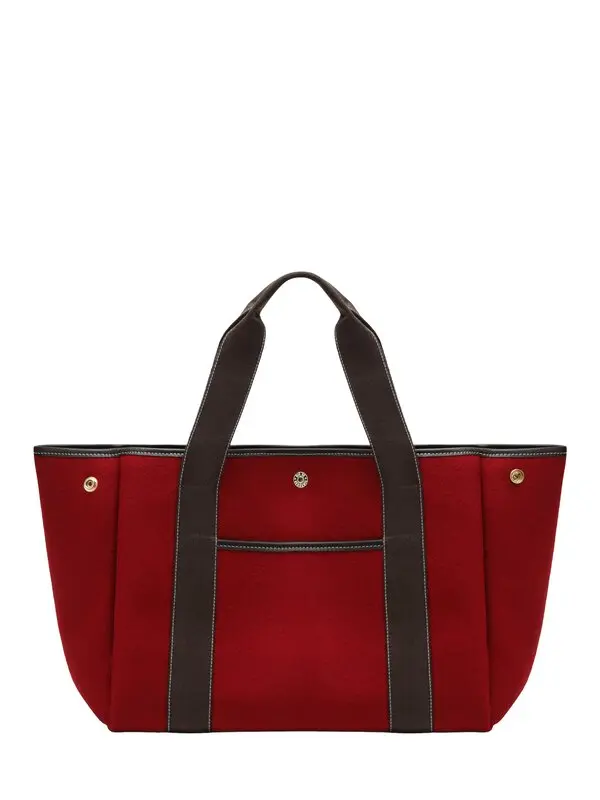 Rue De Verneuil Traversée M Pocket Flannel Bag - Red