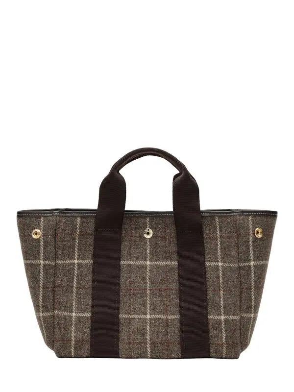 Rue De Verneuil Traversée S Flannel Bag - Brown