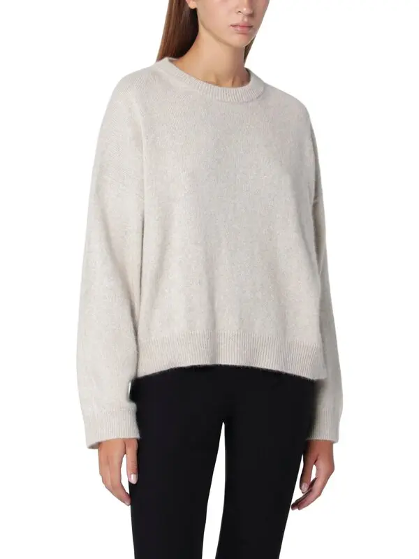 Loulou De Saison Light Tristan Sweater In Wool Blend - Grey