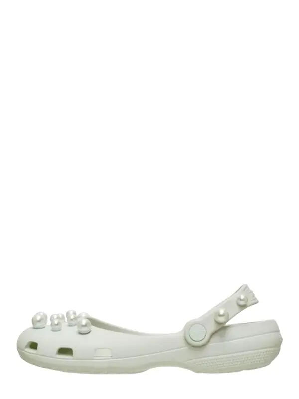 CROCS Classic Elegant Pearl Ballet Flats - Linen