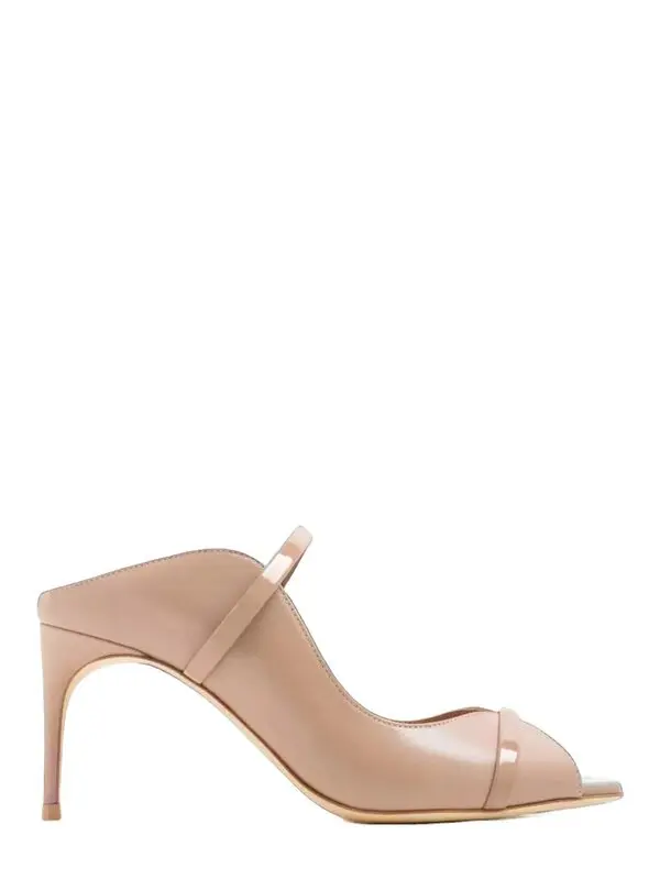 MALONE SOULIERS Noah Patent-trim Leather Sandals - Neutrals