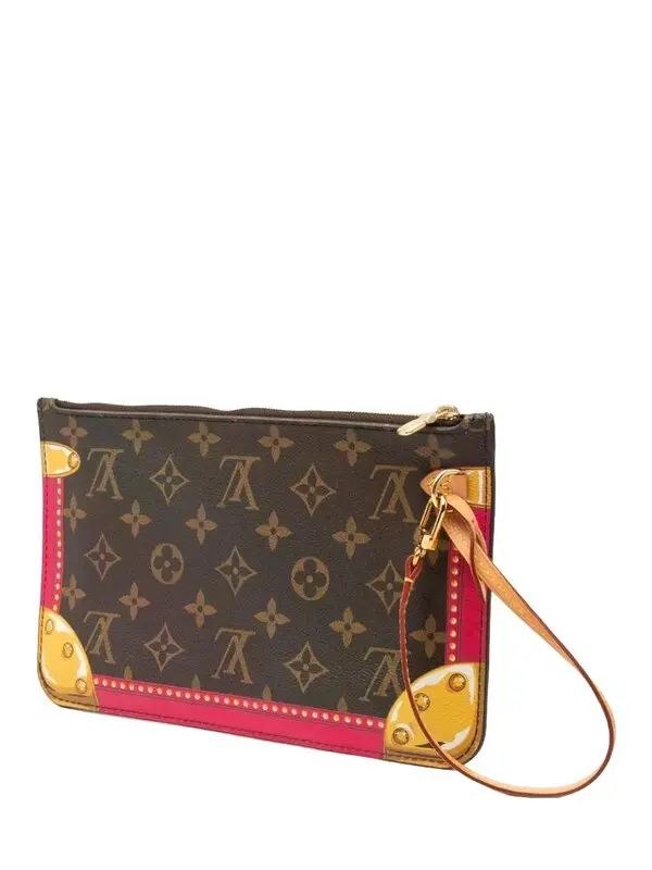 LOUIS VUITTON 2018 Monogram Summer Trunks Neverfull Mm Pouch - Brown