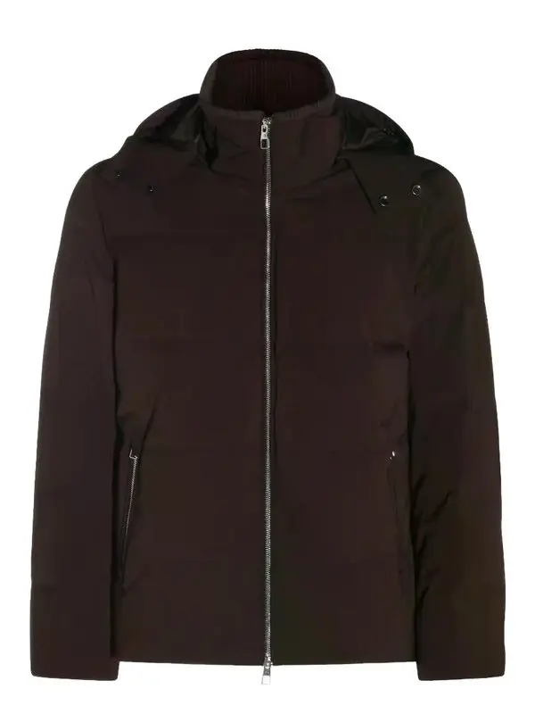 MONTECORE Hooded Padded Jacket - Brown