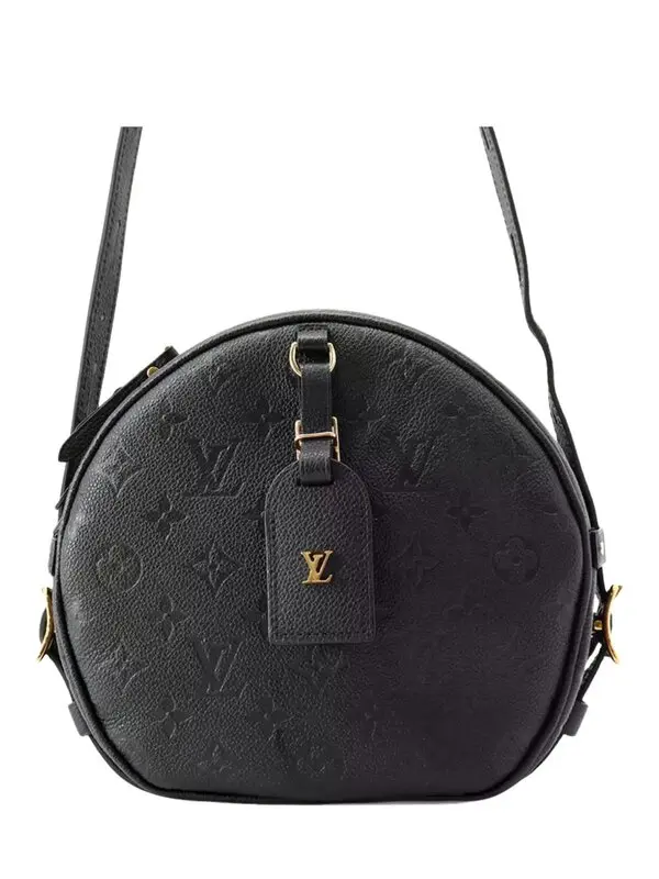 LOUIS VUITTON 2010-2026 Monogram Empreinte Boite Chapeaux Souple Mm Crossbody Bag - Black