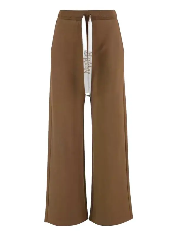 Max Mara Logo-drawstring Track Pants - Brown