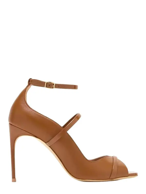 MALONE SOULIERS Cynthia Leather Sandals - Brown