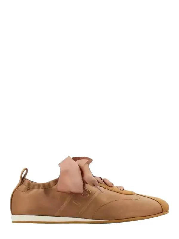 FERRAGAMO Bow-detail Sneakers - Brown