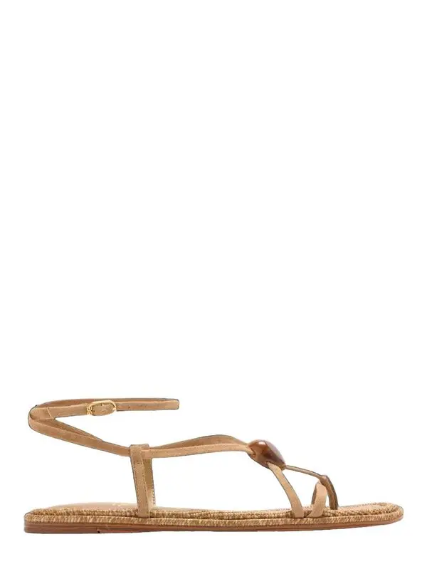 Sam Edelman Rillie Strappy Suede Sandals - Neutrals