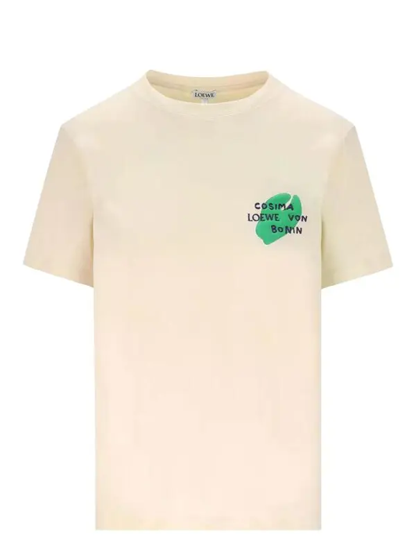 Loewe X Cosima Von Bonin Embroidered T-shirt - Neutrals