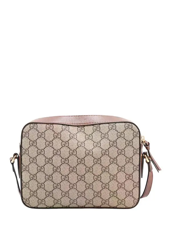 Gucci 2016-2026 Small Gg Supreme Horsebit 1955 Crossbody Bag - Neutrals