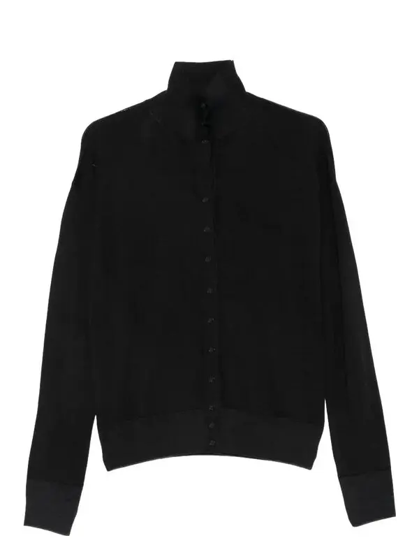 Barena Venezia Zea High-neck Button-up Cardigan - Blue