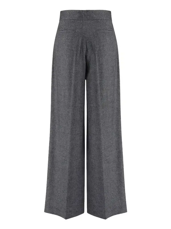 SA SU PHI Pleated Wide-leg Trousers - Grey