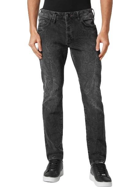 Philipp Plein Super Straight Cut Trousers Skull - Greymoon