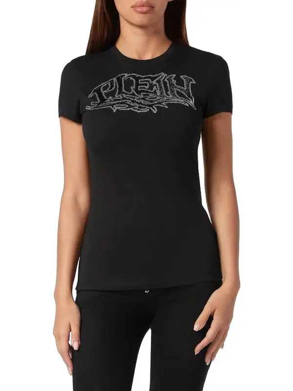 Philipp Plein T-shirt Round Neck - Black