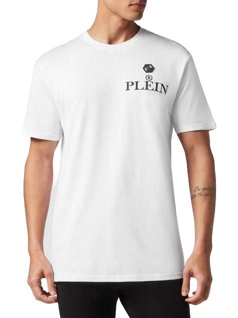 Philipp Plein T-shirt Round Neck Iconic Plein - White