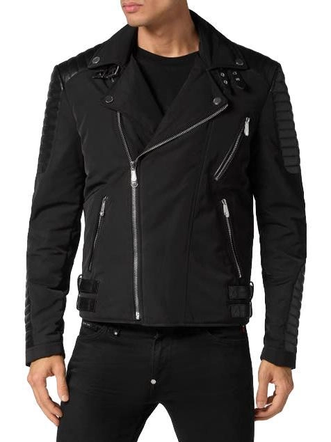 Philipp Plein Biker Jacket - Black