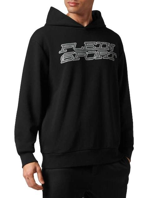 PLEIN SPORT Hooded Sweatshirt Tiger - Black