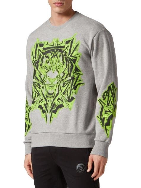 PLEIN SPORT Sweatshirt Tiger - Grey
