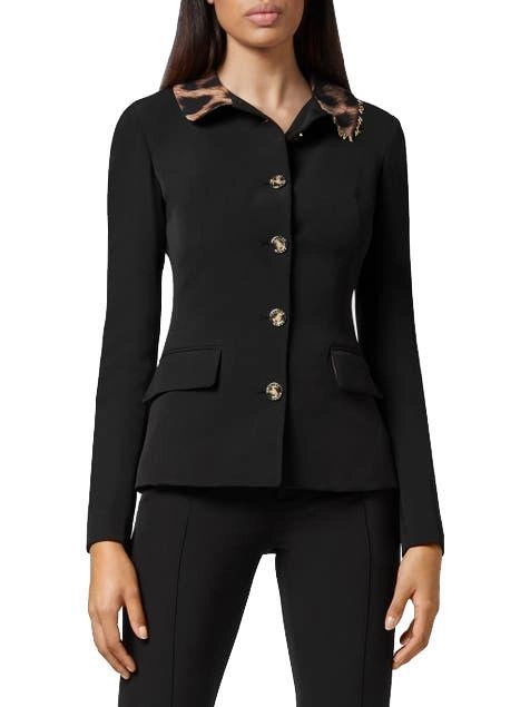 Philipp Plein Cady Jacket Leopard - Black