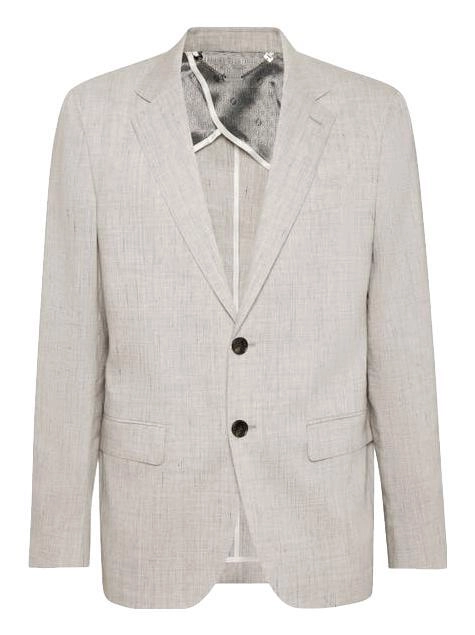 BILLIONAIRE Linen Blazer Ls - Grey