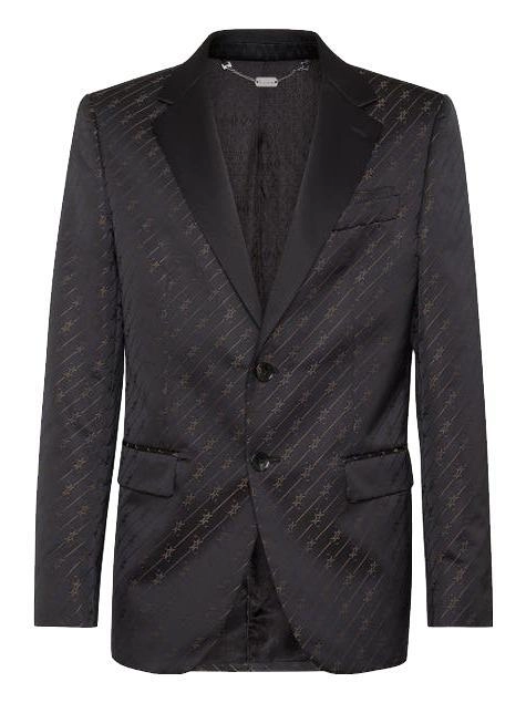 BILLIONAIRE Jacquard/silk Blazer - Black