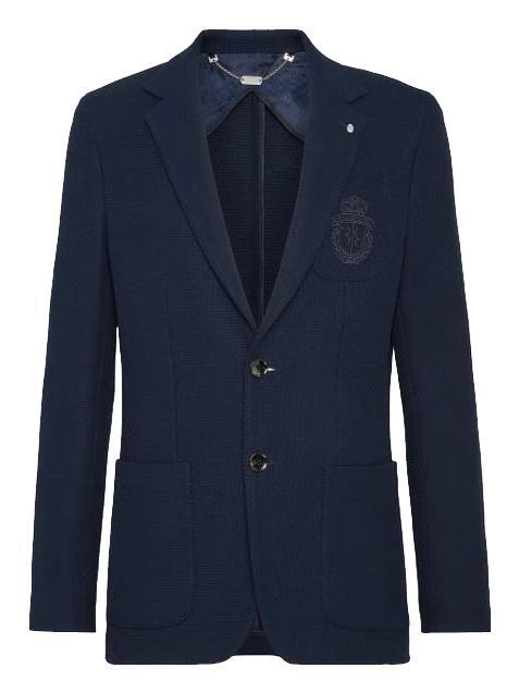 BILLIONAIRE Circular Knitting Blazer - Darkblue