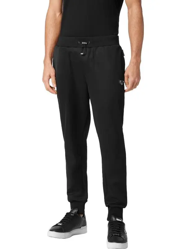 Philipp Plein Jogging Trousers Iconic Plein - Black