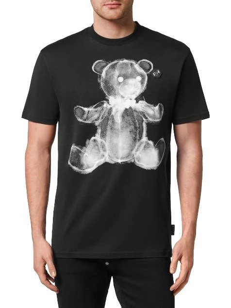 Philipp Plein T-shirt Round Neck Teddy - Black