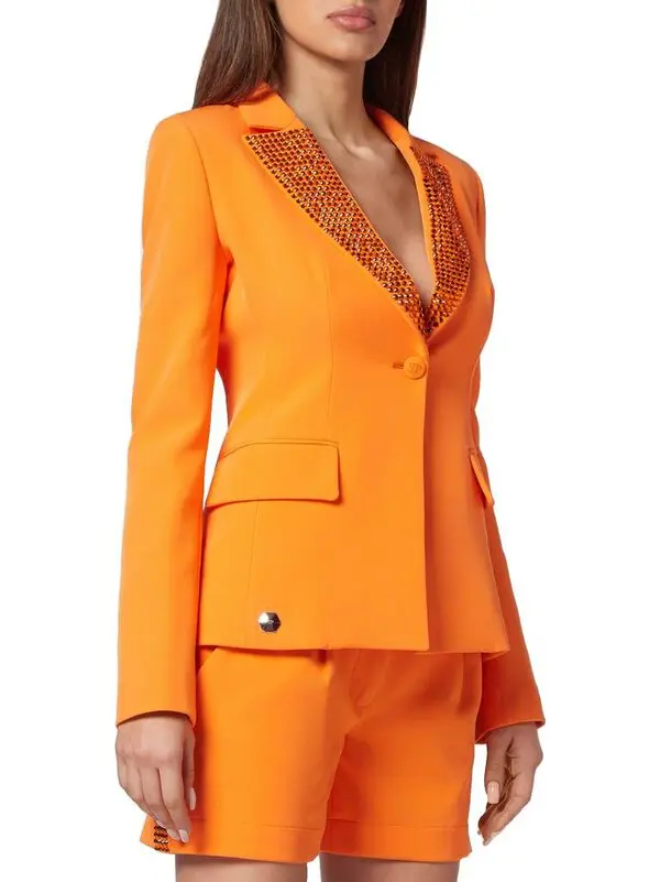 Philipp Plein Cady Blazer Crystal - Orange