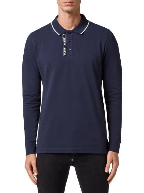 Philipp Plein Polo Shirt Ls - Navy