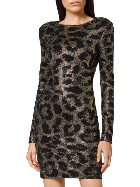 Philipp Plein Short Dress - Leopard